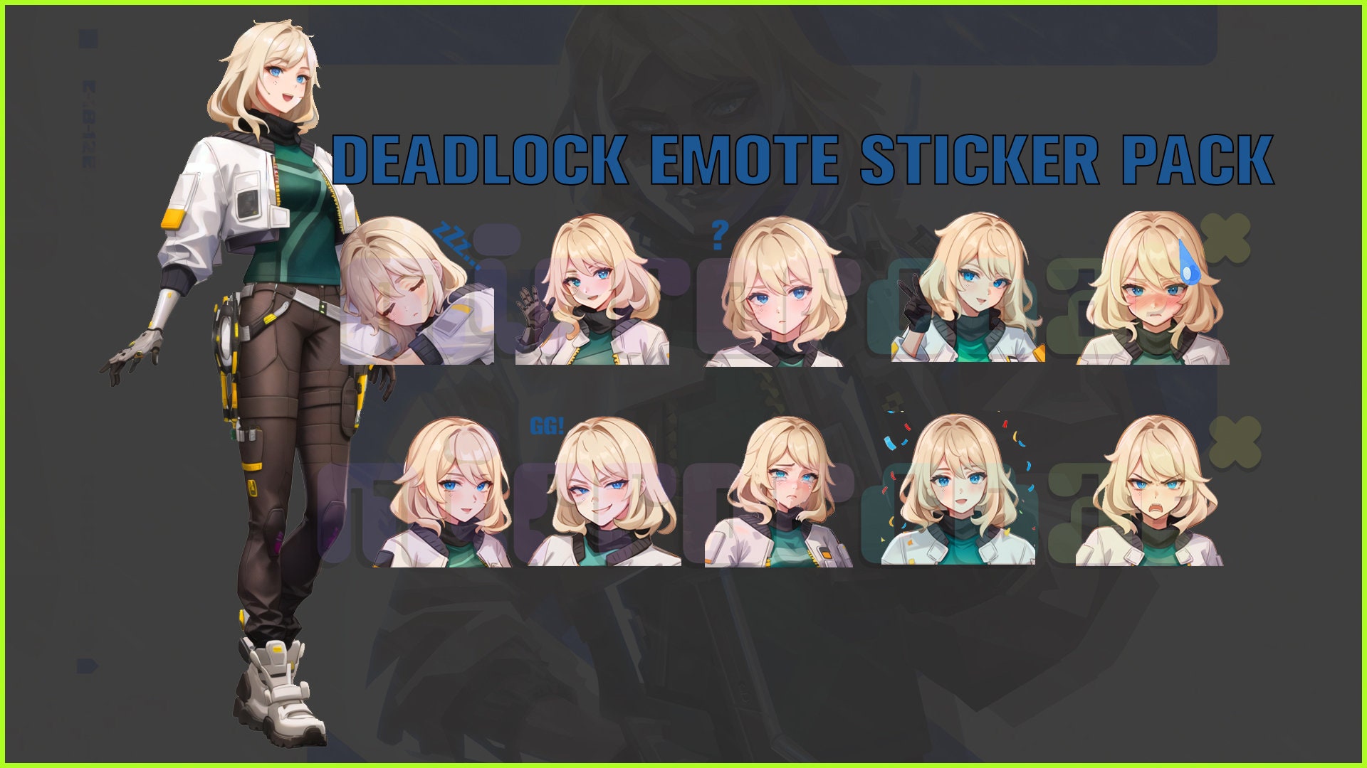 Deadlock Valorant, Twitch, Discord, Youtube, YT, Stream Emote Emoji ...