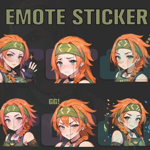 Skye Valorant, Twitch, Discord, Youtube, YT, Stream Emote Emoji Sticker ...
