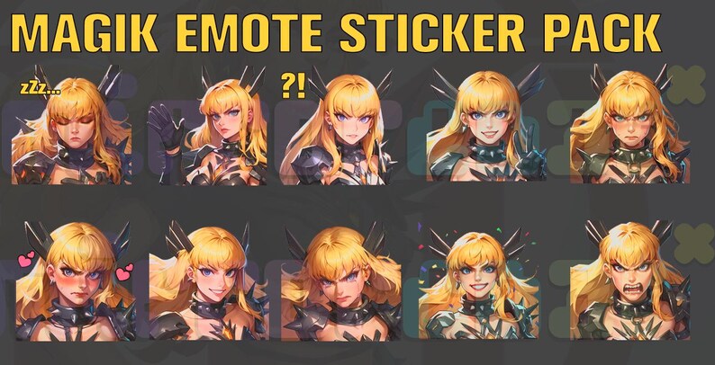 Magik Emote Sticker Pack, Streaming Emoji (digital Download) - Etsy