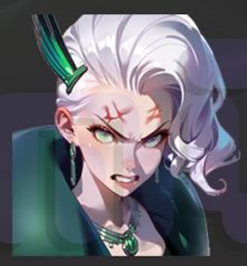 Lady Geist Emote Sticker Pack: Twitch, Discord, Youtube (digital ...