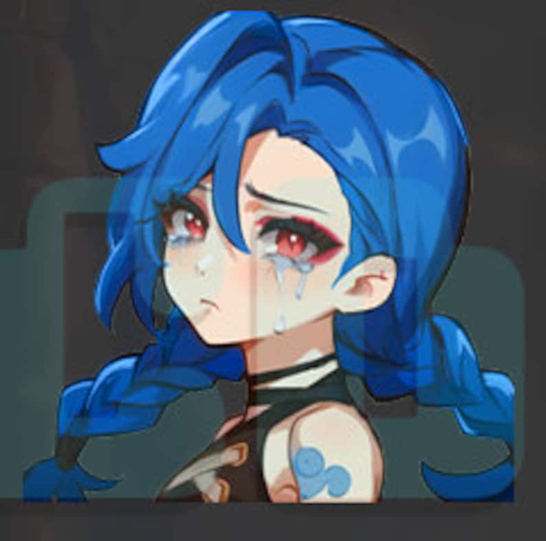 Jinx Lol Emote Sticker Pack: Twitch, Discord, Youtube (digital Download ...