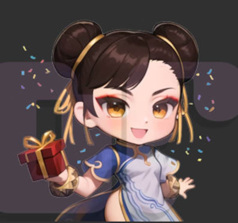 Chun Li SF6, Twitch, Discord, Youtube, YT, Stream Emote Emoji Sticker ...
