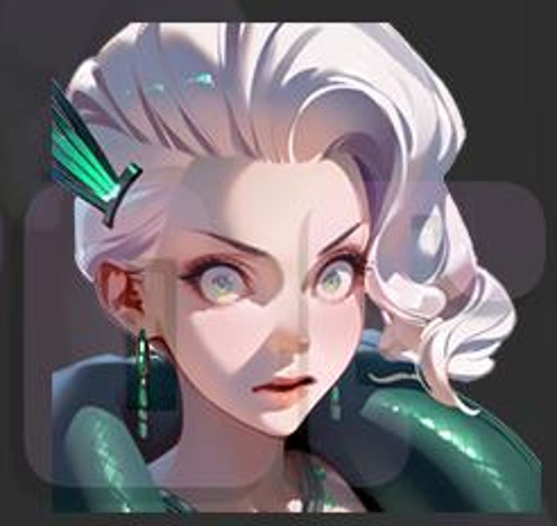 Lady Geist Emote Sticker Pack: Twitch, Discord, Youtube (digital ...