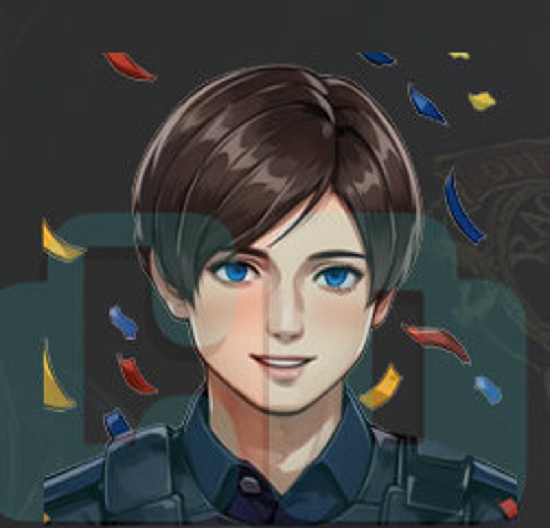 Leon S. Kennedy Emote Sticker Pack: Twitch, Discord, Youtube (digital ...