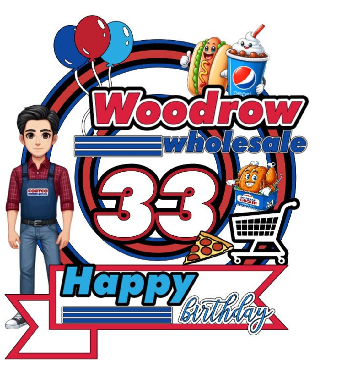 Costco Inspired Cake Topper, Pre Designed,costco Cake Topper, Costco ...