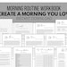 Intentional Morning Routine Workbook Printable, Create a Morning ...
