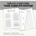 Intentional Morning Routine Workbook Printable, Create a Morning ...