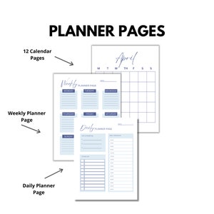 Home Management Planner Printable Binder, Household Planner, Daily ...