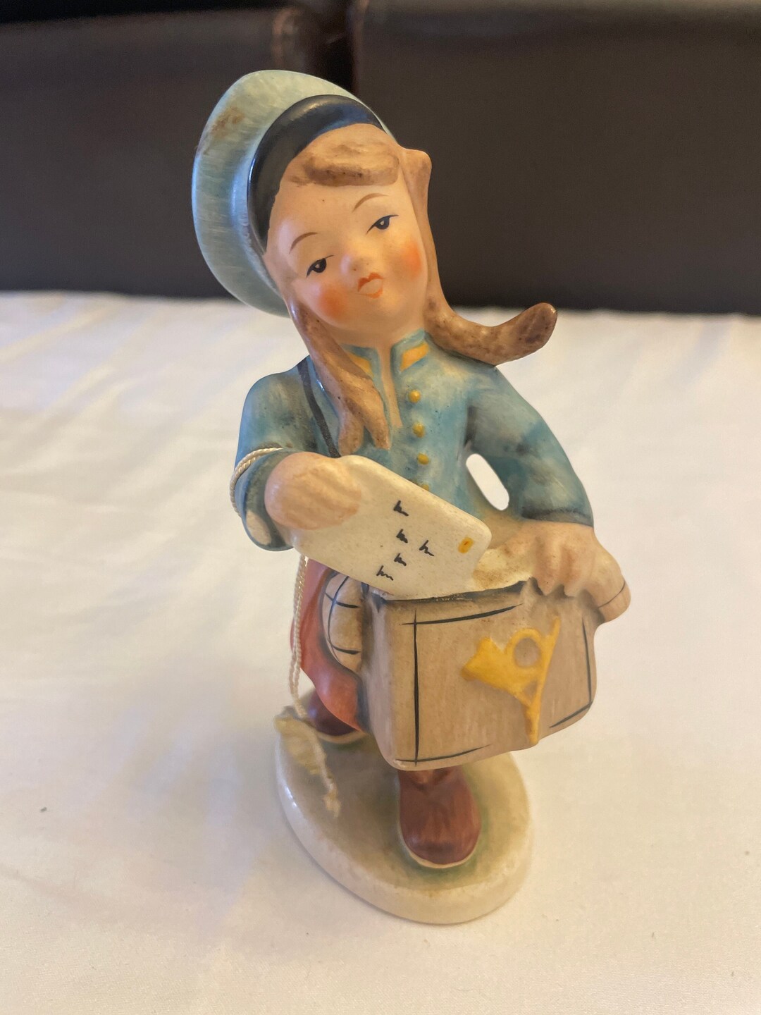 Friedel Figurine - Handpainted From Germany. Mail Girl. - Etsy