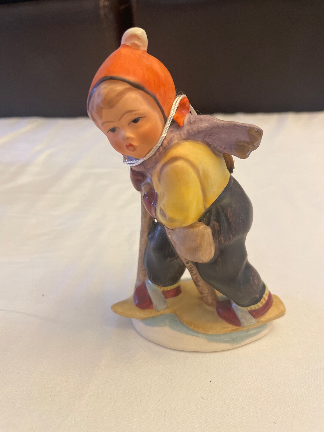 Friedel Figurine - Handmade From Germany. Boy on Skies - Etsy