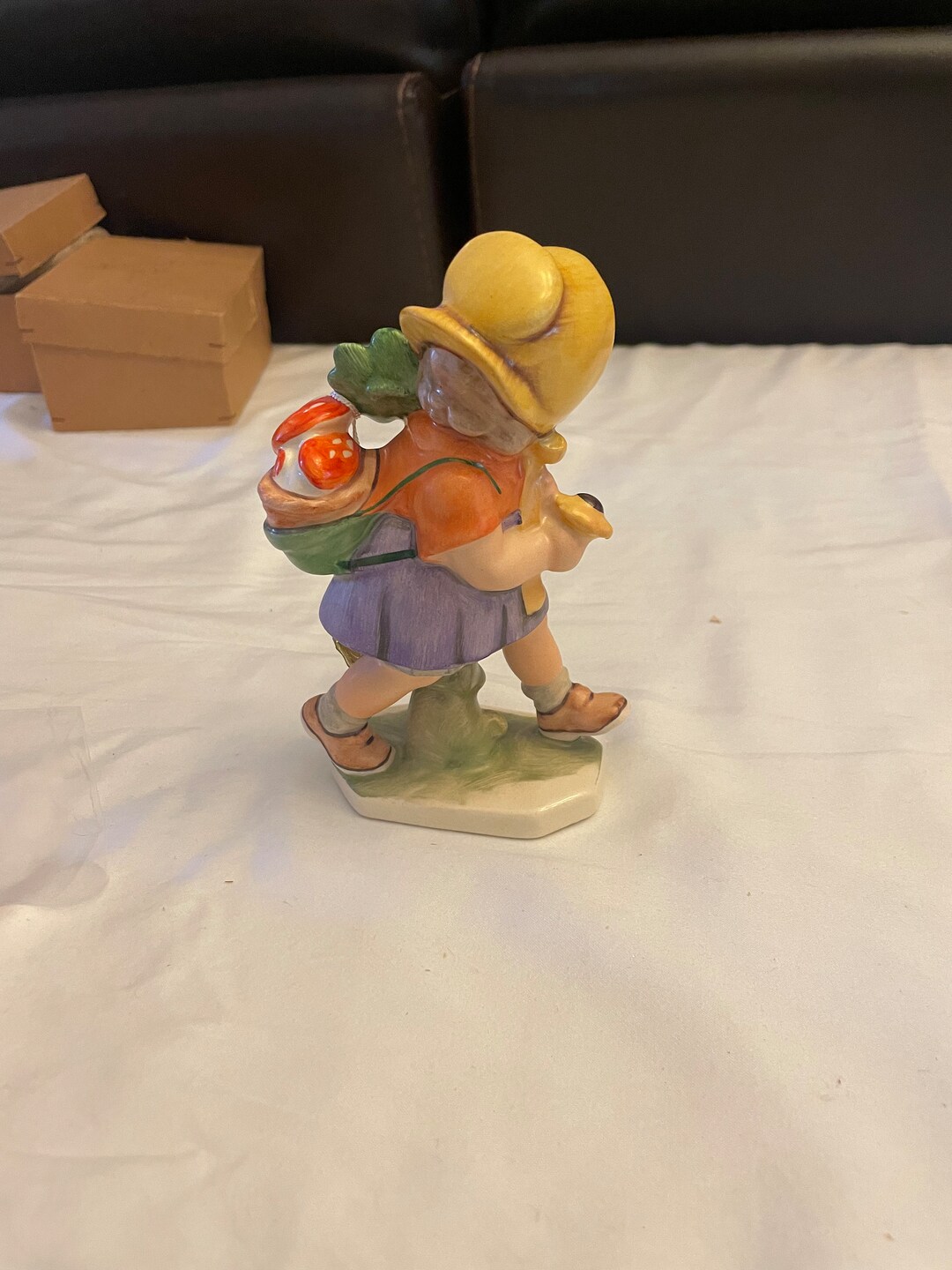 Friedel Figurine - Girl With Mushrooms - Etsy