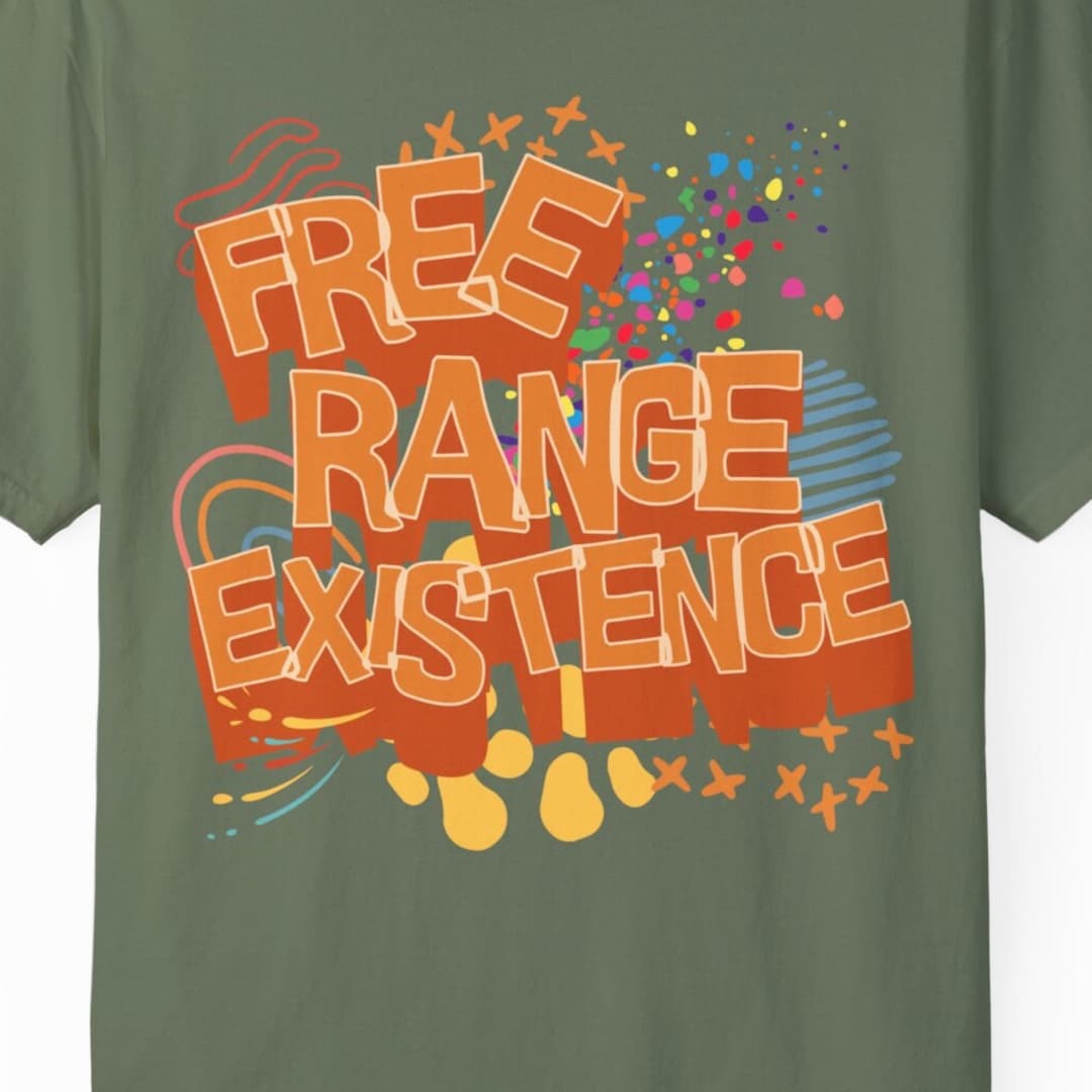 Comfort Colors Free Range Existence Libertarian Shirt, Free Range Life ...