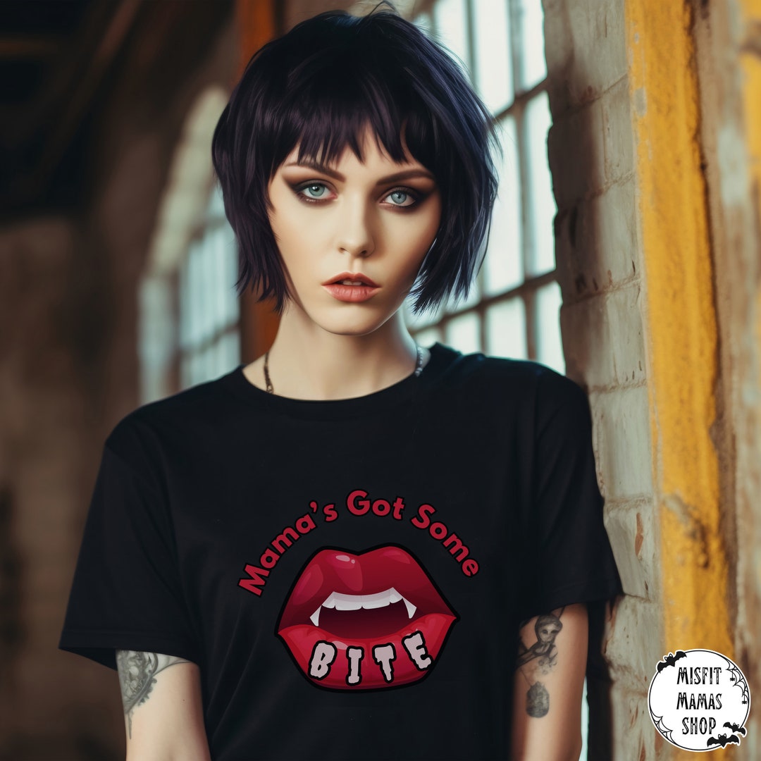 Gothic Vamp Mama Black Tshirt / Punk Goth Grunge Tee Ghoul Mom ...