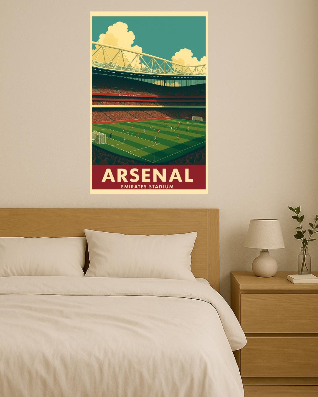 Football Poster- Arsenal Poster- Print- Wall Art- Emirates Stadium ...