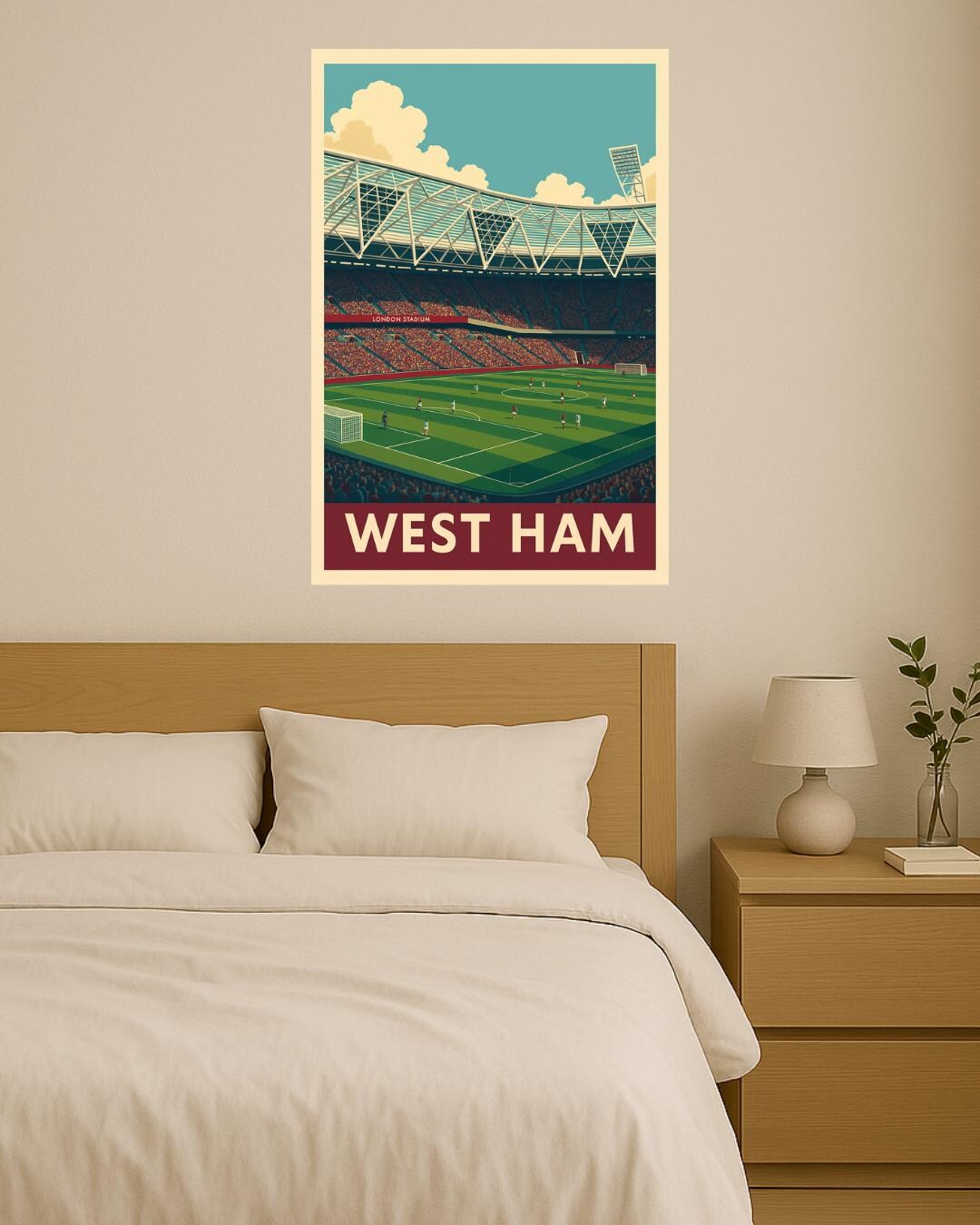 Football Poster- West Ham Poster- Print- Wall Art- London Stadium - Etsy