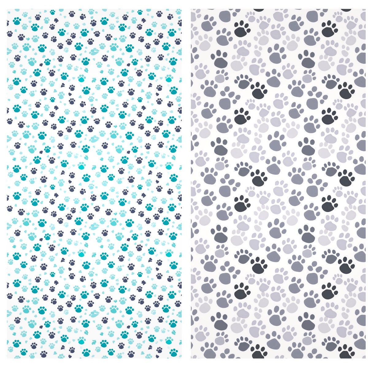Paw Print Watercolor Digital Paper Watercolor Paw Prints - Etsy