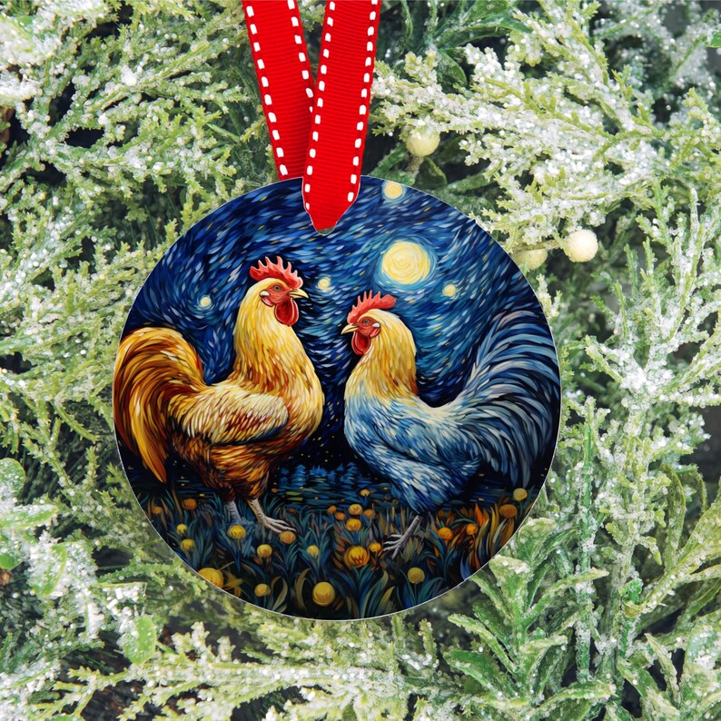 Van Gogh Style Chickens PNG for Crafts Wall Art, Greetings Cards ...