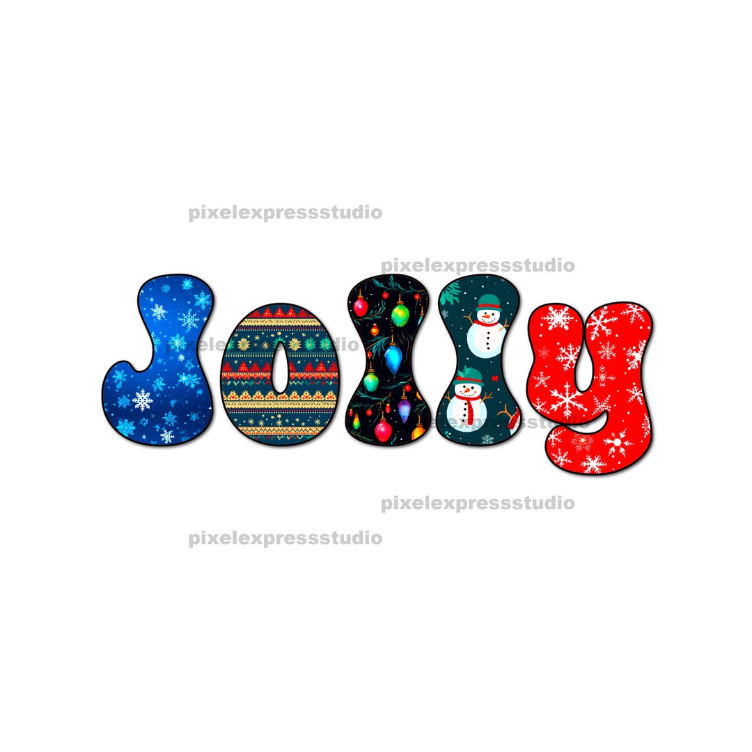 Jolly PNG SVG Retro Christmas Png Jolly Shirt Design - Etsy