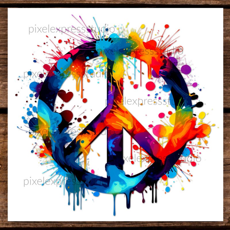 Peace Sign Wall Art - Etsy