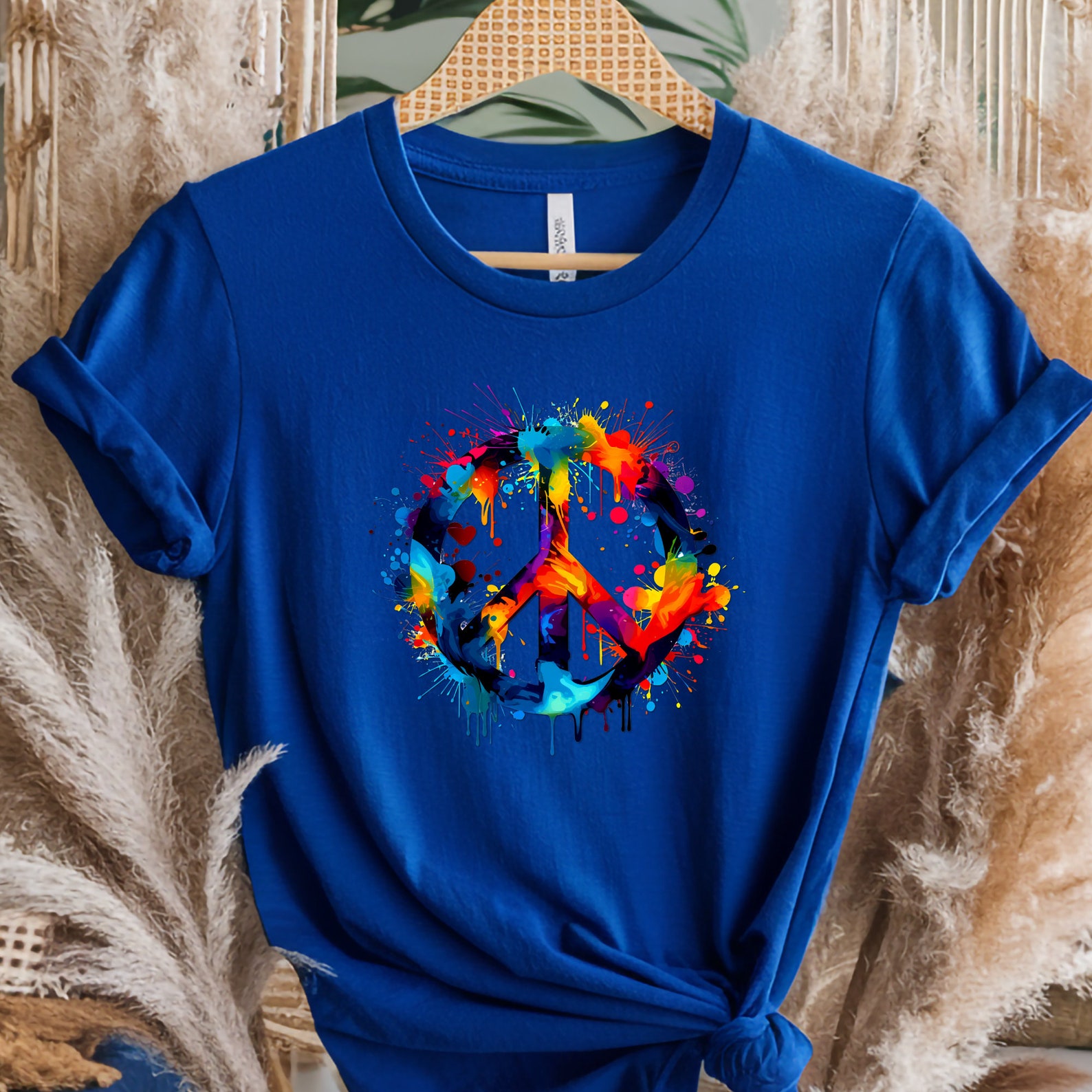 Peace Sign T-shirt PNG, Colorful Peace Sign PNG, Digital Download, Dorm ...
