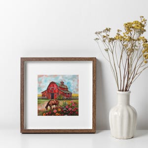 Rustic Farmhouse Red Barn PNG for Wall Decor, Cutting Boards & More ...