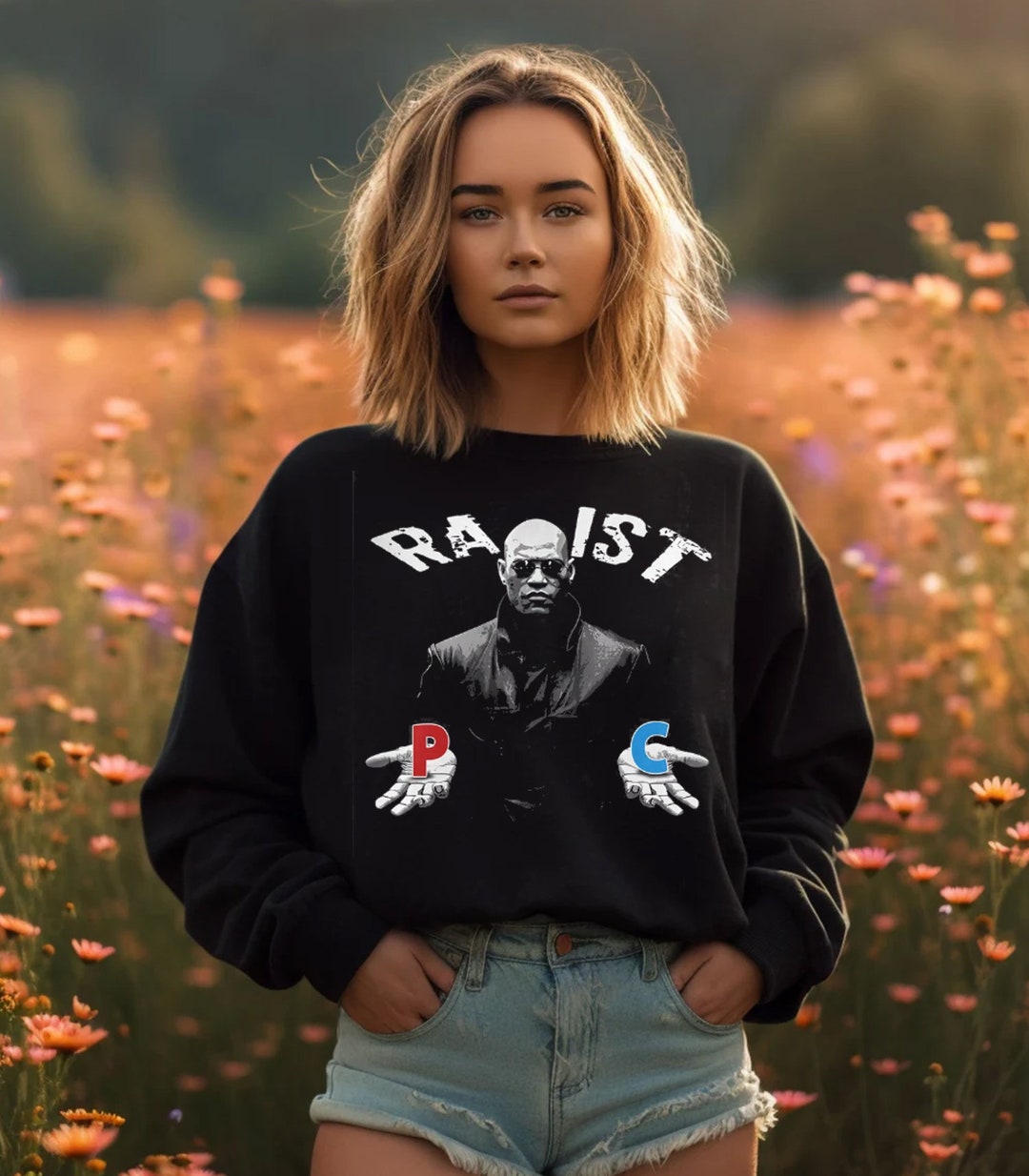 Racist Rapist PC Matrix Morpheus Shirt, Retro the Matrix Gift Unisex T ...