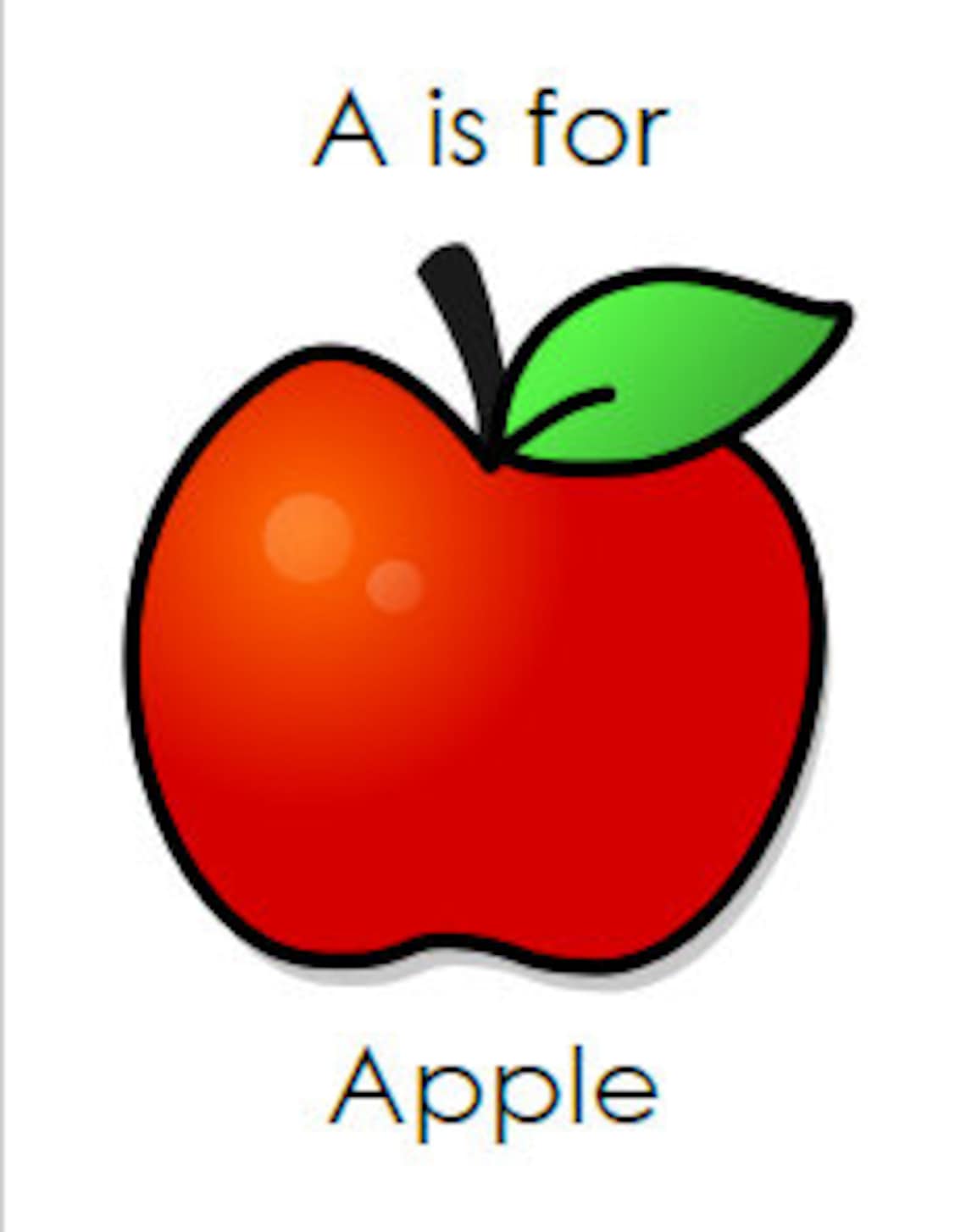Letter of the Week // Letter A // Apples // Homeschool // - Etsy