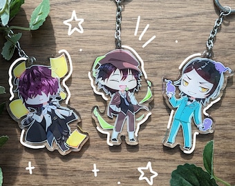 Bungou Stray Dogs Port Mafia Bookstack Acrylic Keychain - Etsy