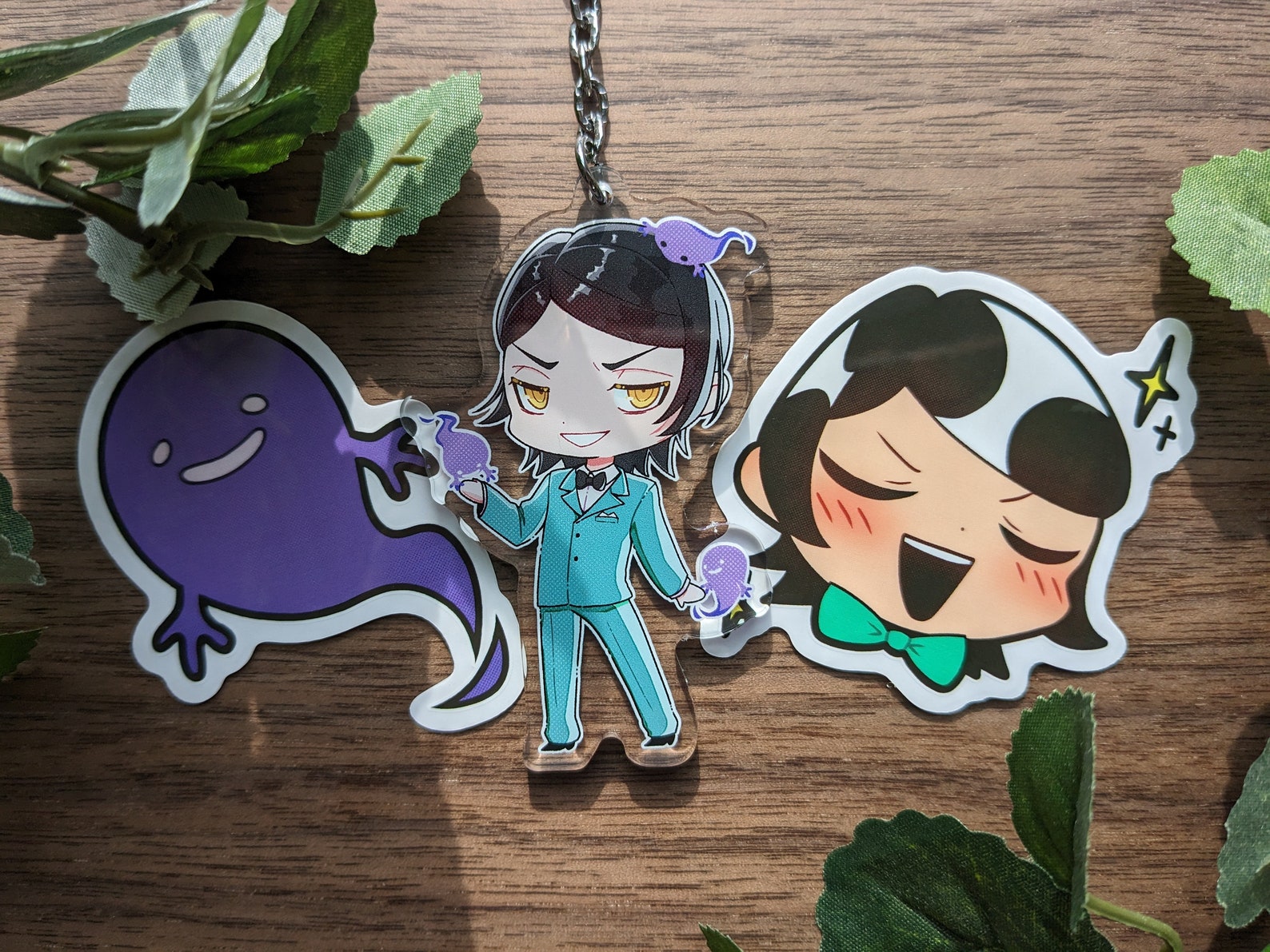 BSD Acrylic Keychains Ranpo Poe Mushitarou Perfect Crime - Etsy