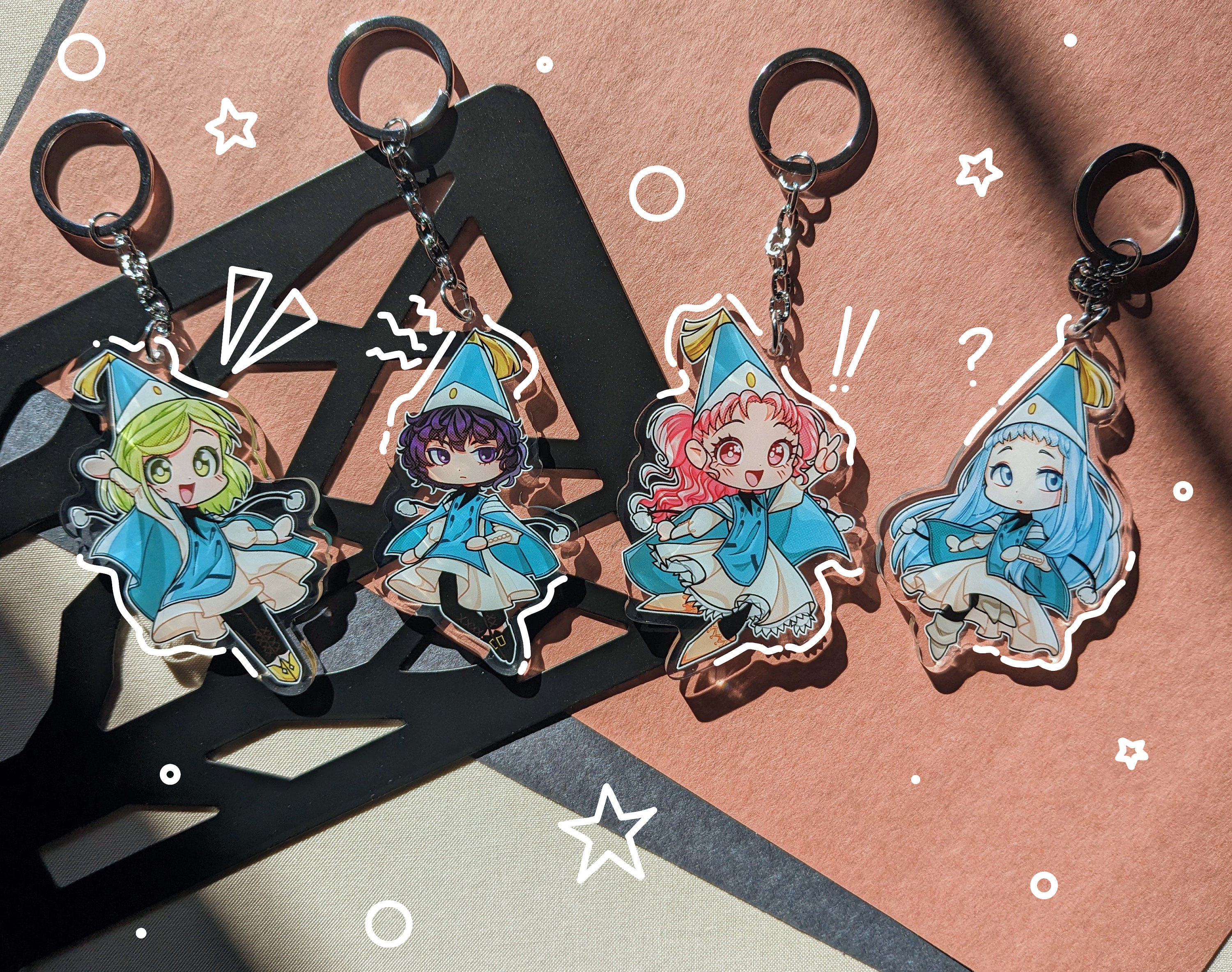 Witch Hat Atelier Acrylic Keychains Coco Agott Tetia Richeh Qifrey's ...