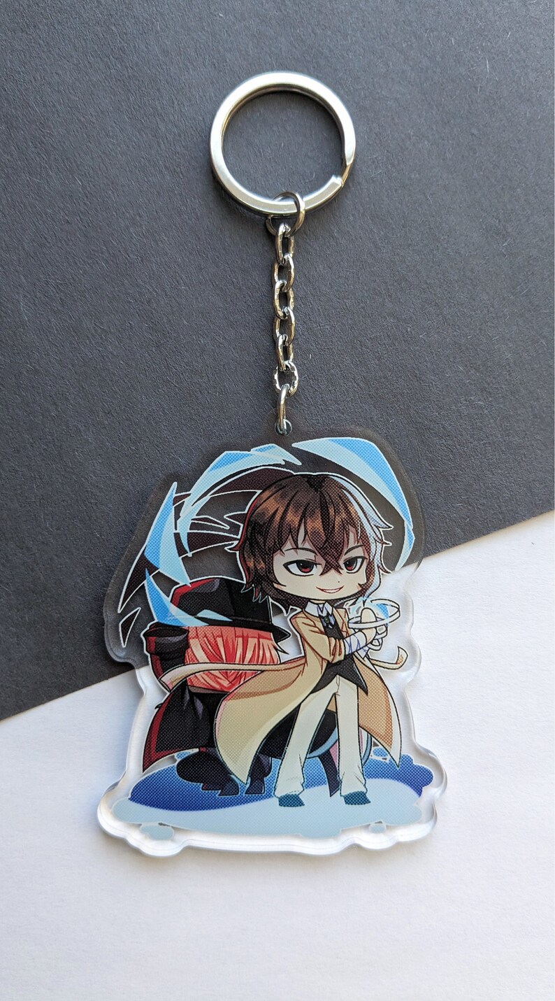 BSD Acrylic Keychains || Dazai & Chuuya || Soukoku - Etsy