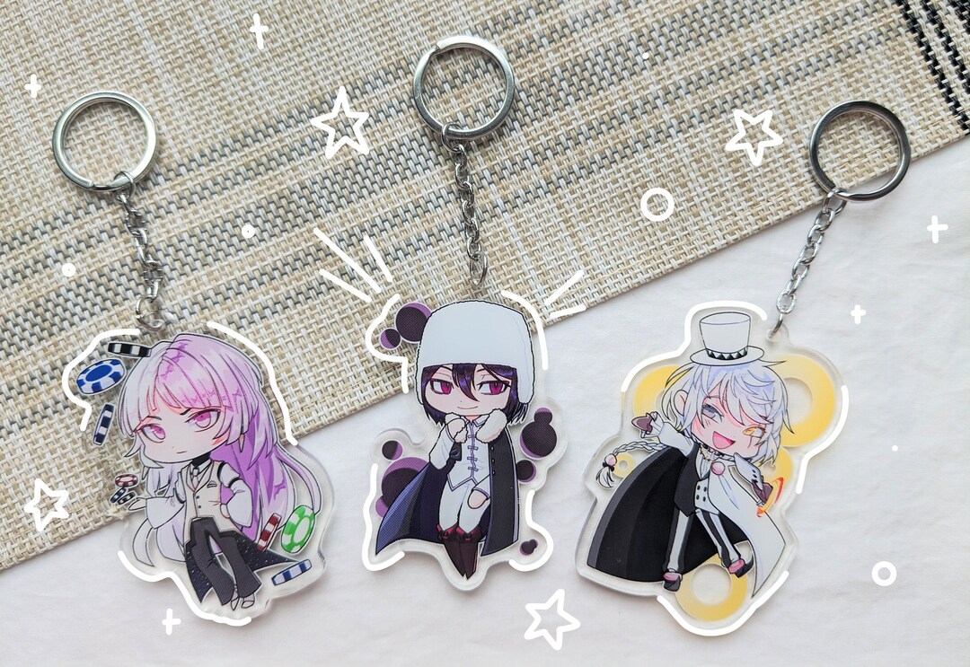 BSD Acrylic Keychains || Fyodor Nikolai Sigma || Decay of Angels Trio ...