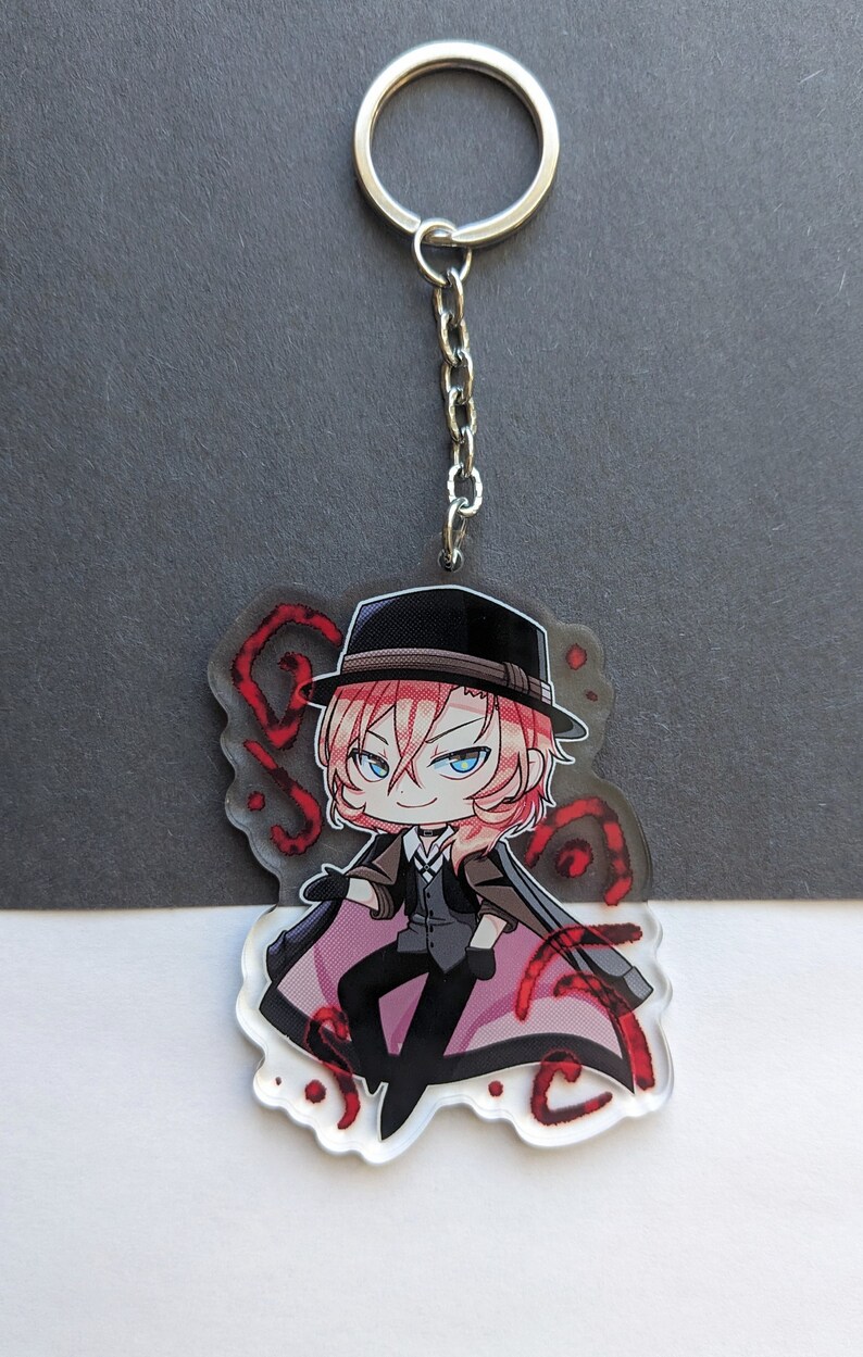 BSD Acrylic Keychains || Dazai & Chuuya || Soukoku - Etsy