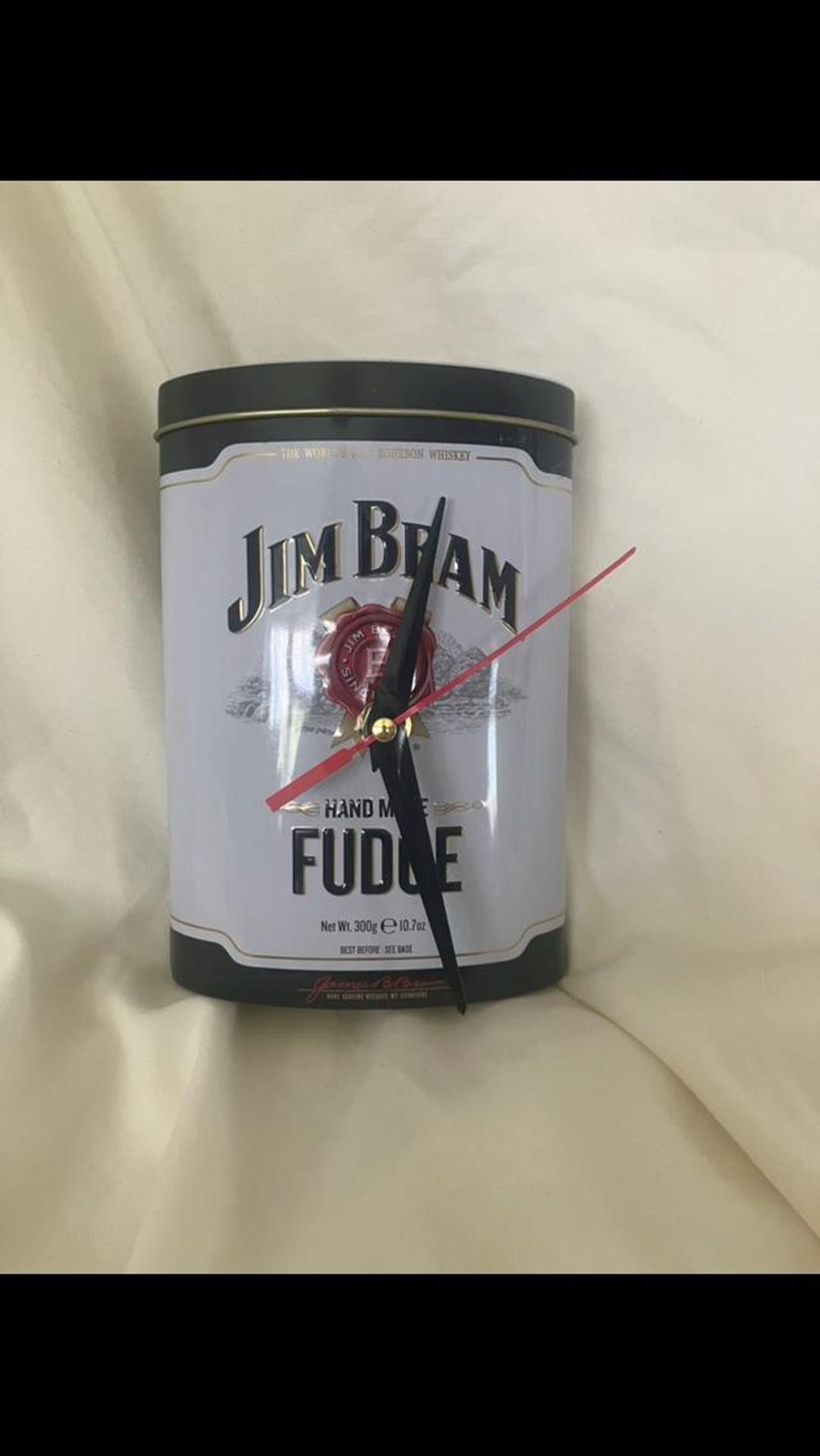 Jim Beam, Fudge Tin Clock - Etsy