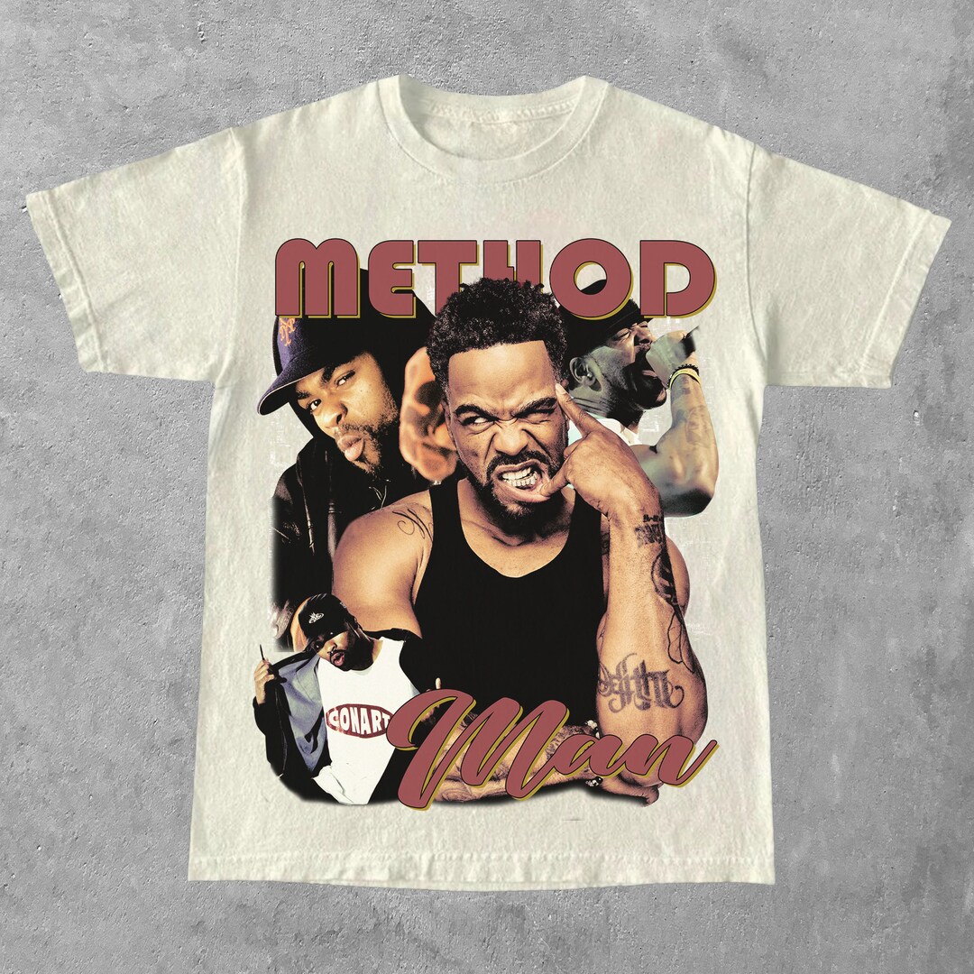 Wu-tang Clan & Method Man Vintage Bootleg-style Graphic T-shirt, Retro ...