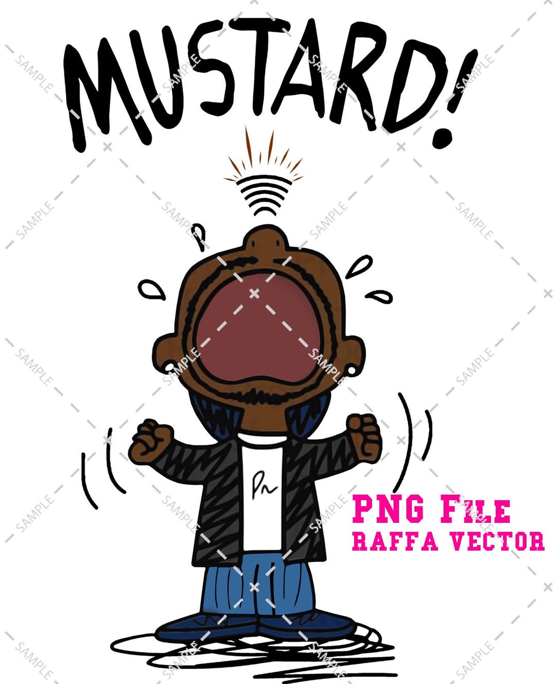 Kendrick Lamar MUSTARD Meme Png File Viral GNX Album Reference Ready to ...