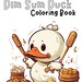 Dim Sum Duck Coloring Book 25 Pages of Whimsical Ducks - Etsy