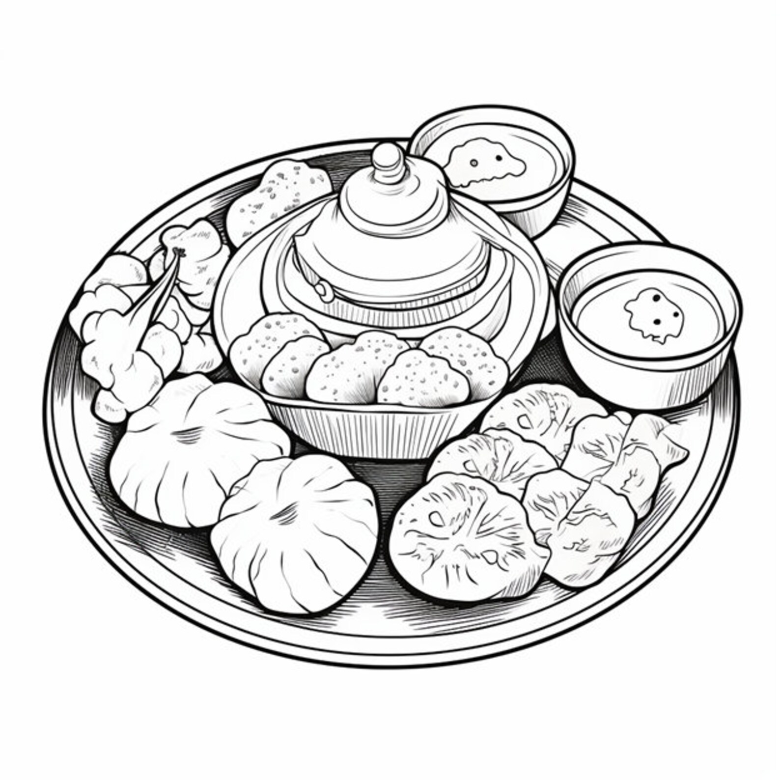 Dim Sum Duck Coloring Book - 25 Pages of Whimsical Ducks, Ducklings and ...