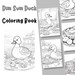 Dim Sum Duck Coloring Book - 25 Pages of Whimsical Ducks, Ducklings and ...