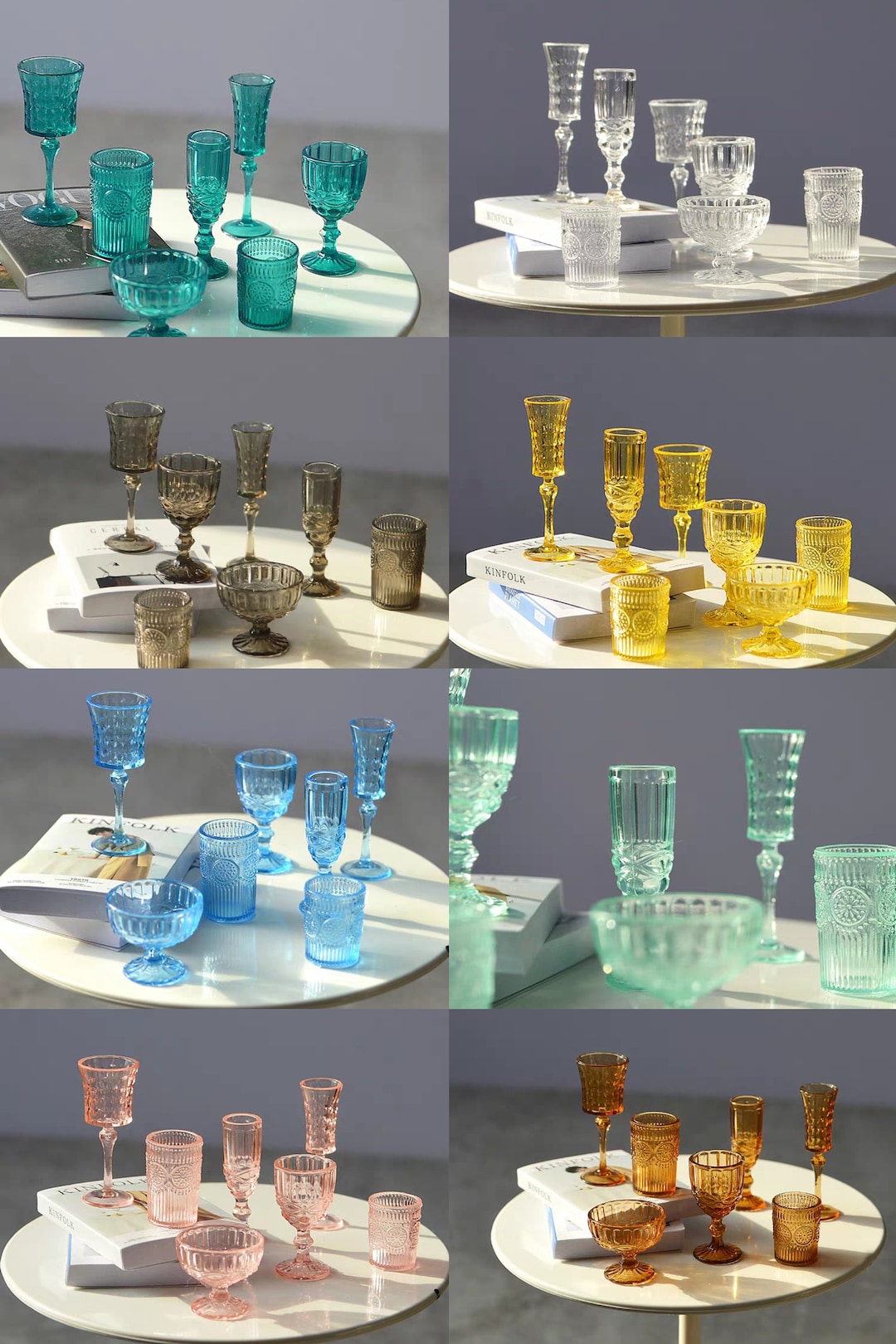 1/6 Scale Miniature Wine Glasses/cups Set for Blythe/fashion Royalty ...