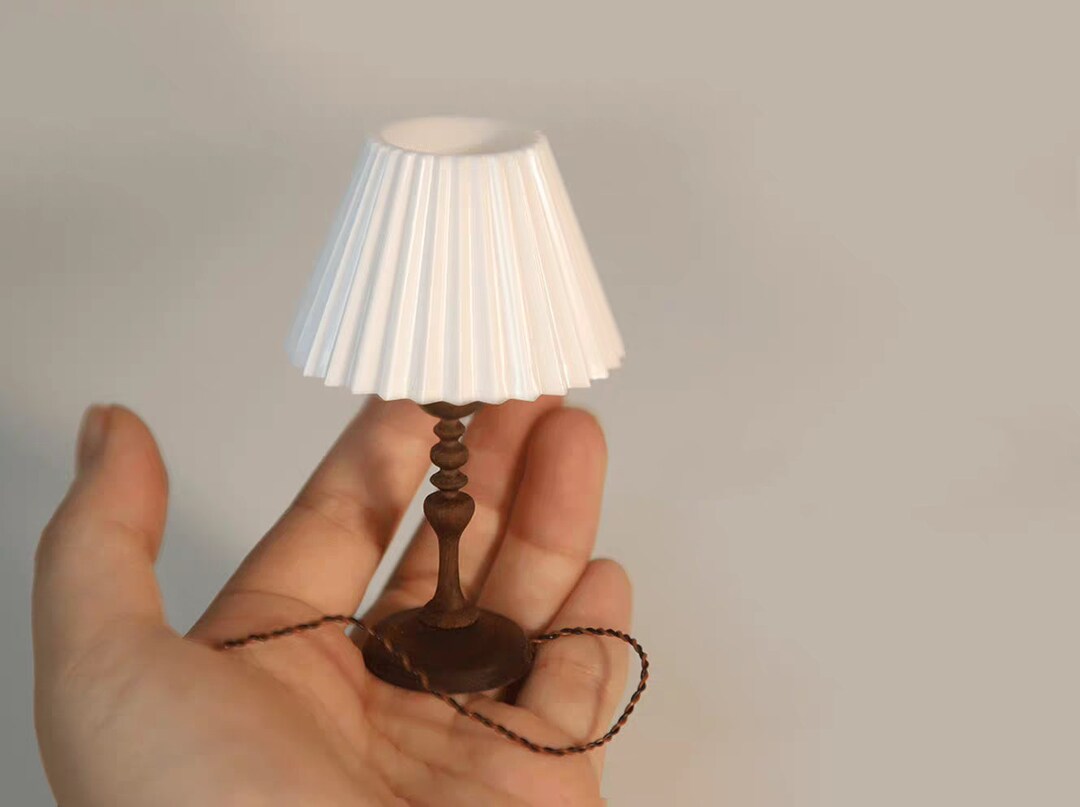 1/6 Scale Miniature Table Light/ Desk Lamp/ Plated Desk Light for ...
