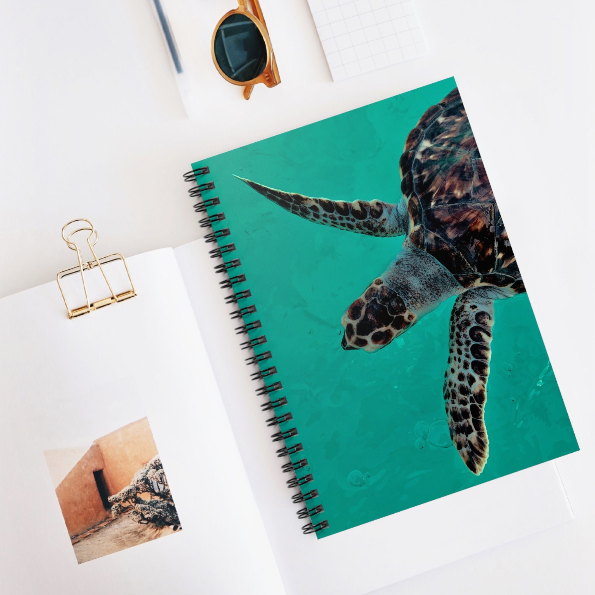 Green Sea Turtle Spiral Notebook, Great for Note Taking, To-do Lists ...