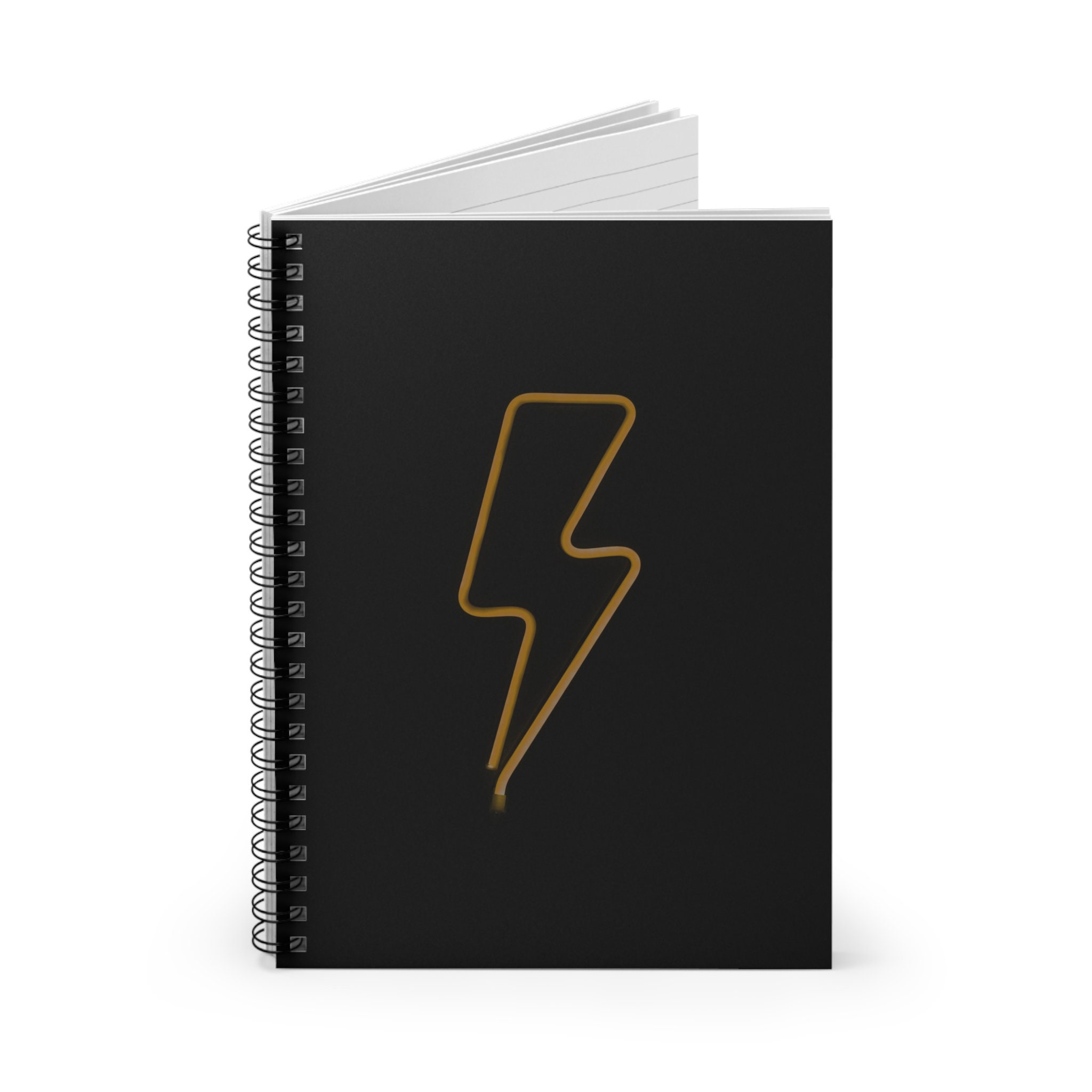 Thunderbolt Spiral Notebook, Neon Lights Edition, Great for Note Taking ...