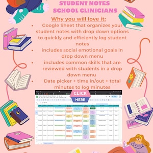 Student Notes/documentation Template for School Mental Health Providers ...