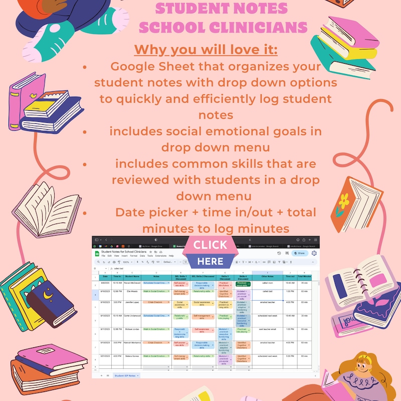 School Note Excel - Etsy