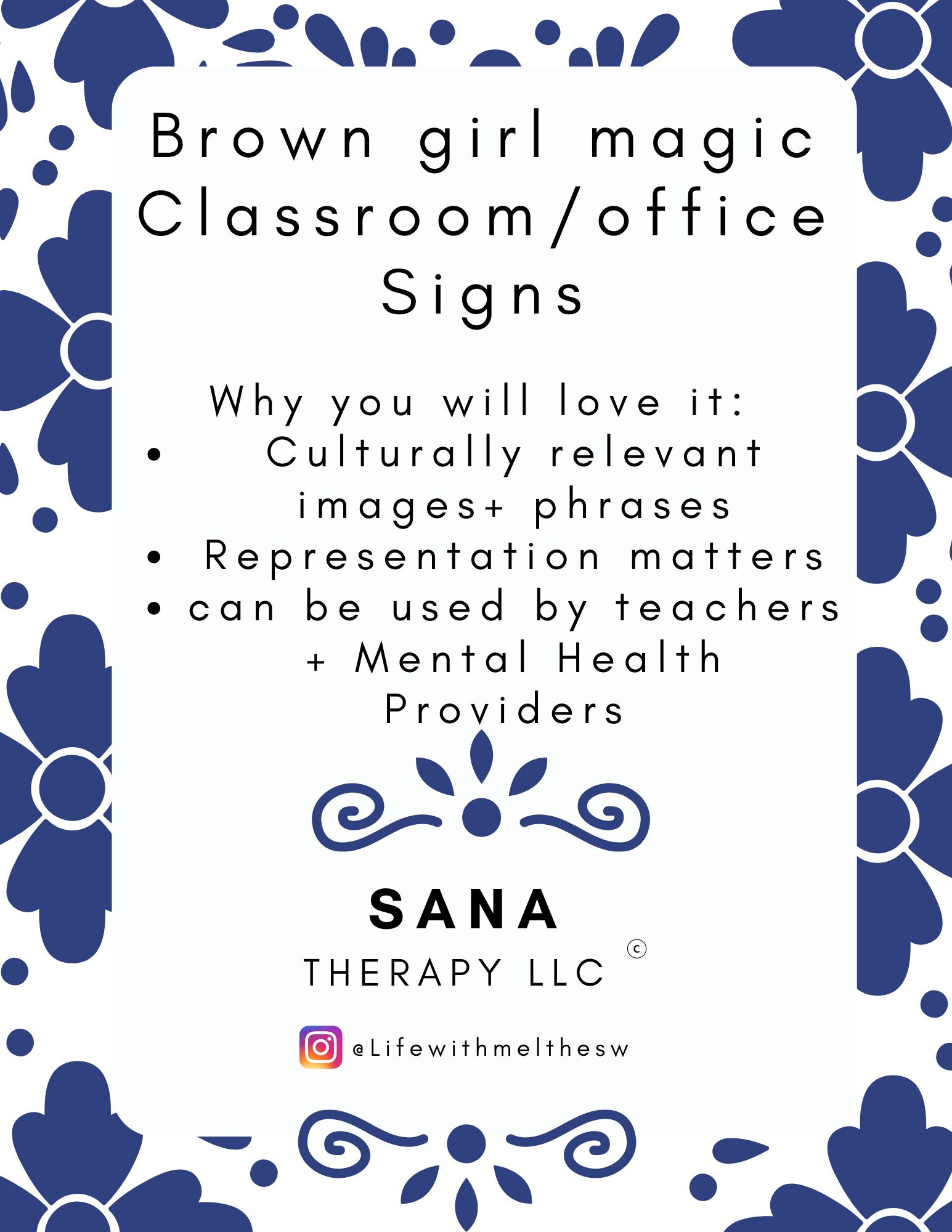 Peso Pluma-representation Matters-brown Girl Magic Classroom Signs- for ...