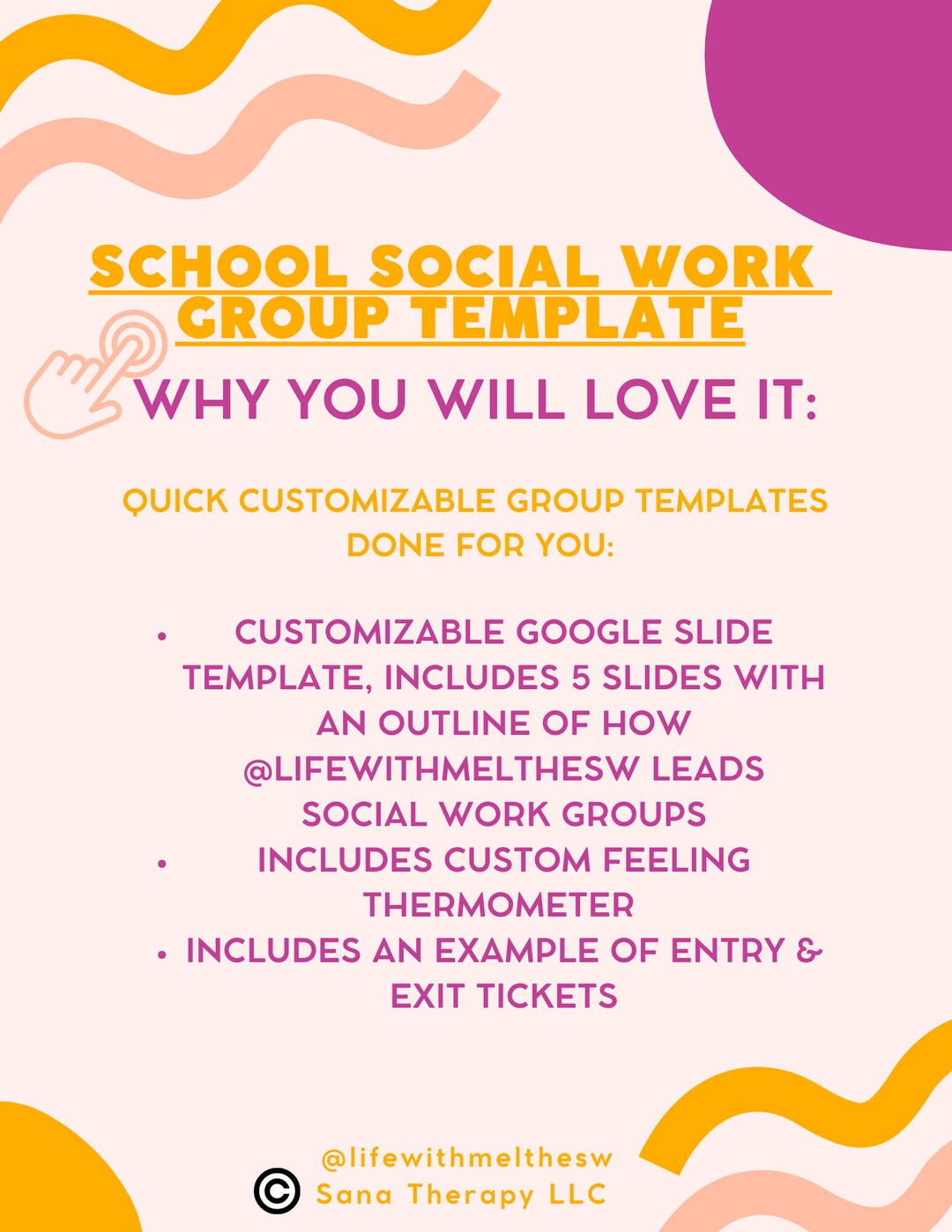 Social Work Group Template Done for You-google Slides for School Social ...