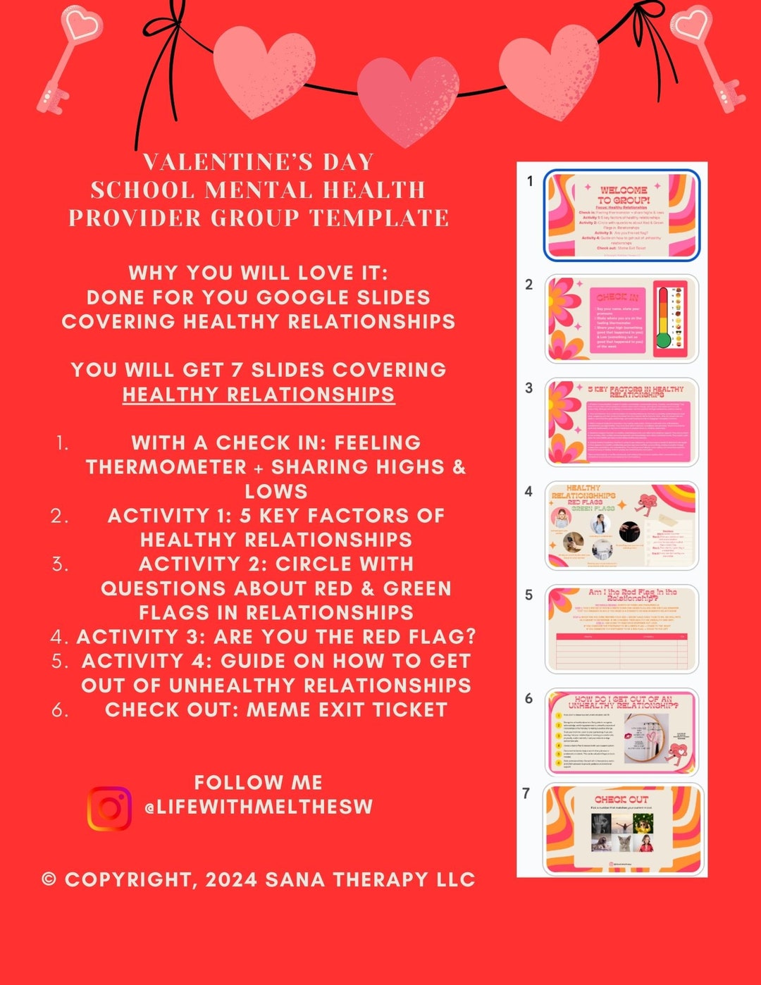 Healthy Relationships Valentine's Day Google Slides for School Social ...