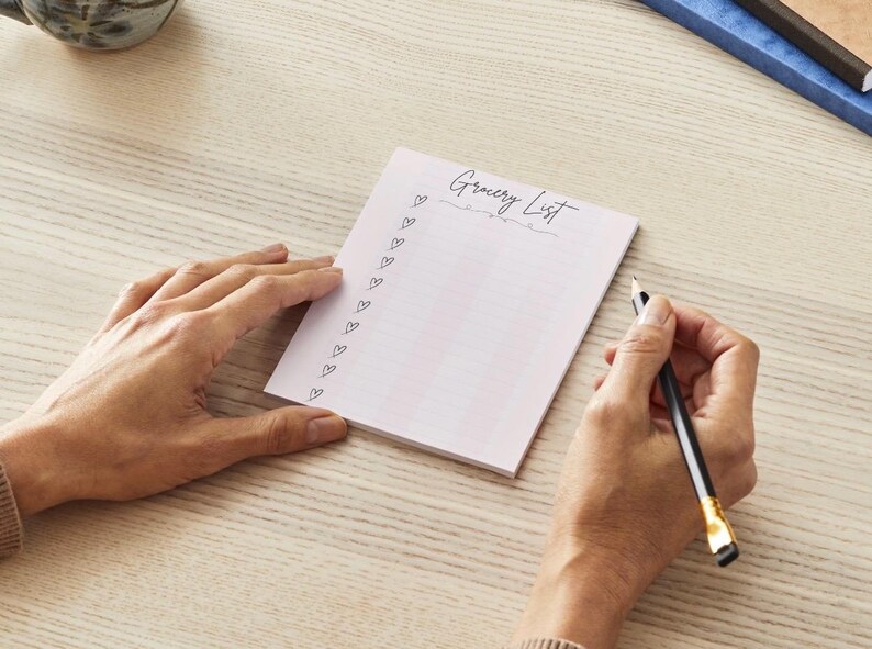 Grocery List Pink Digital Download - Etsy