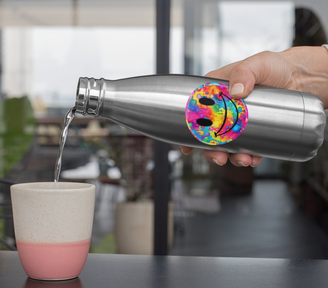 Smiley Face Paint Splatter Sticker 1 - Etsy